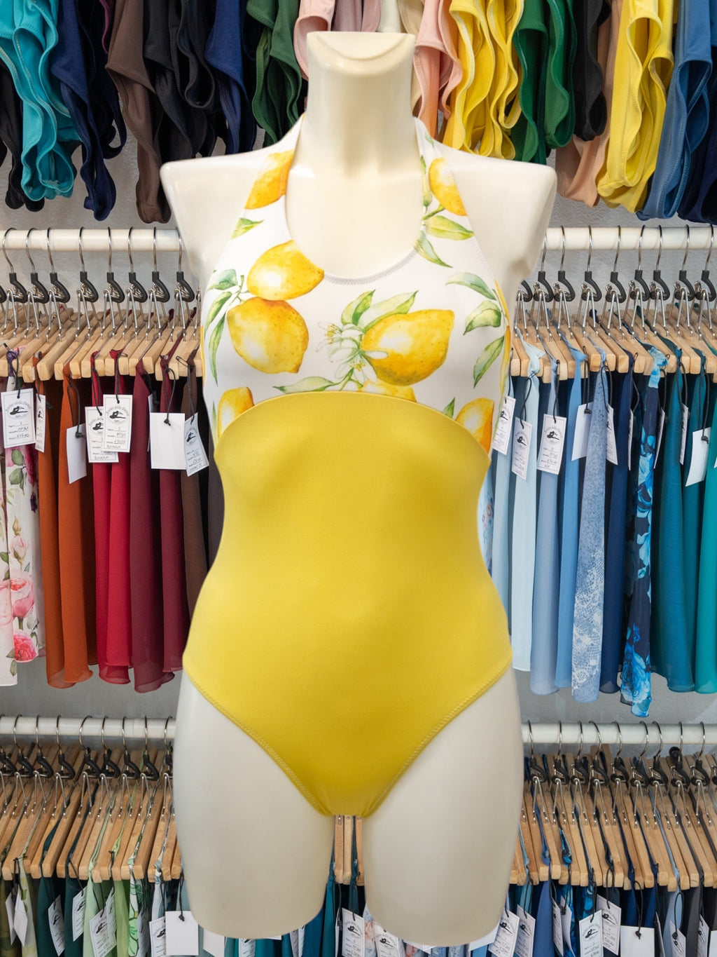 Yellow Halter Dance Leotard MP775 - Atelier della Danza MP